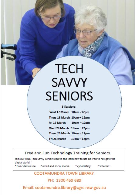 Weekly Activities and Services CTA | Cootamundra Gundagai Regional Council